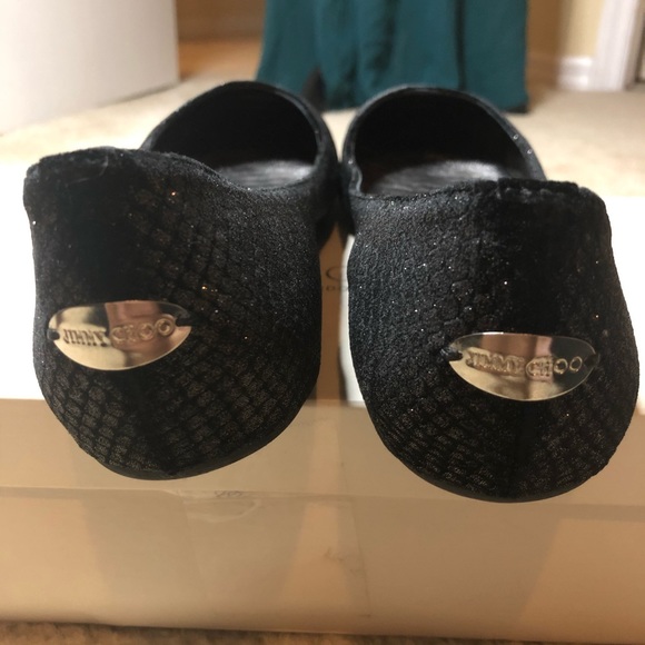 Jimmy Choo | Shoes | Jimmy Choo Shimmery Snakeskin Pattern Flats | Poshmark